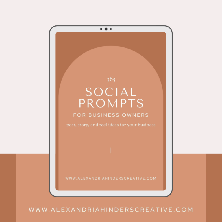 365 Days of Social Prompts - Alexandria Hinders Creative