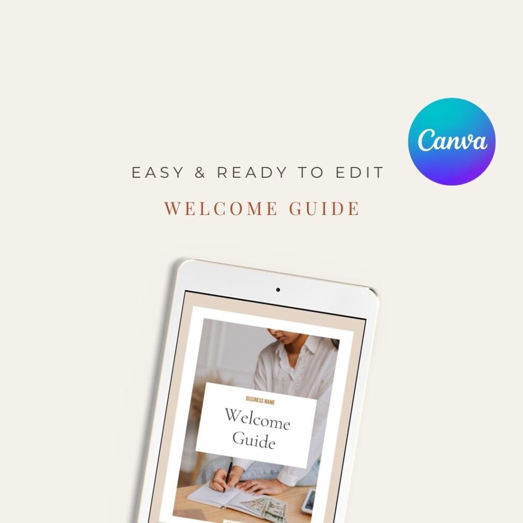 Canva Welcome Guide Template - Alexandria Hinders Creative